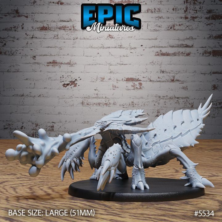 3D Printable Ankheg Set / Insectoid Creature / Ambush Predator Monster / Underground Insect ...